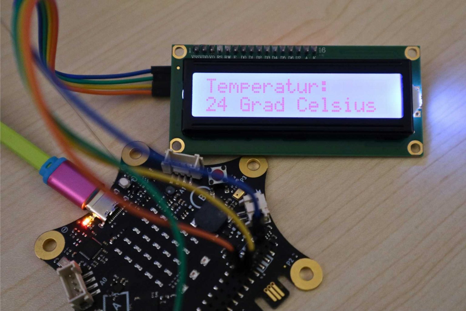 LCD-Display mit Calliope Mini ansteuern